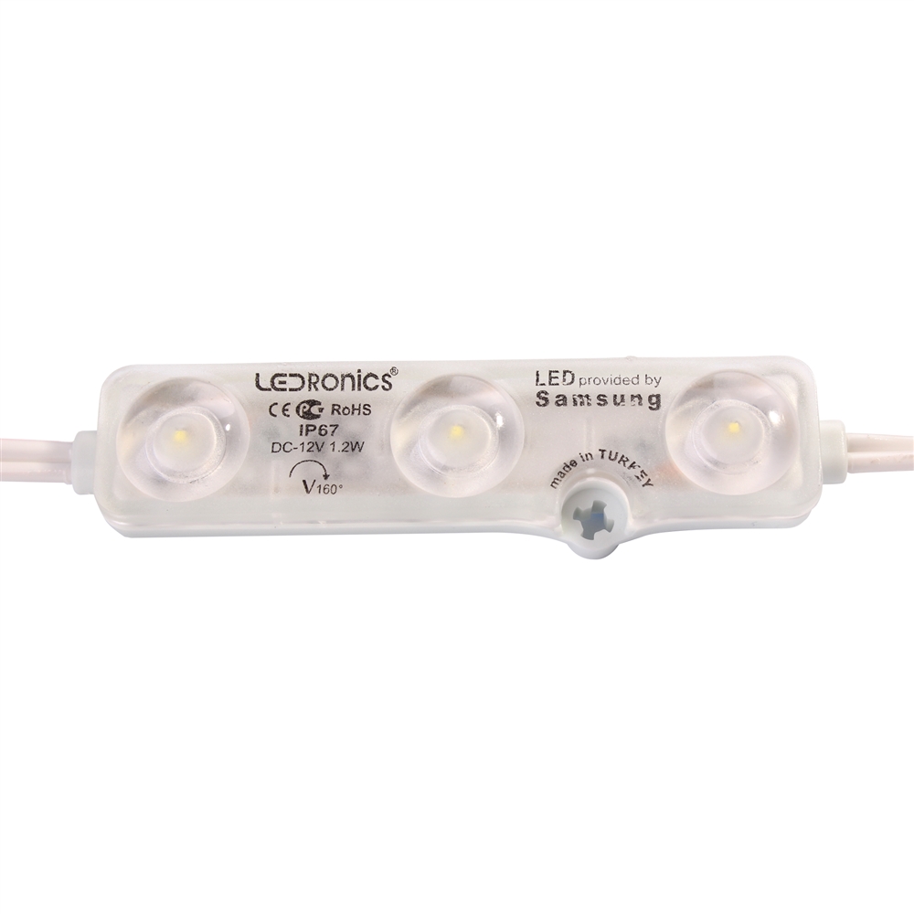 Ledronics Led Signage Module 12v Cv 1,2w Ip67 3led 160d 10.000k White ...