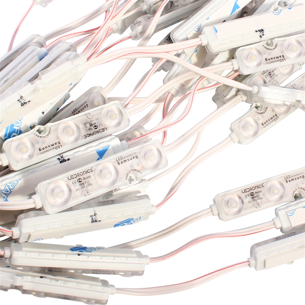 Ledronics Led Signage Module 12v Cv 1,2w Ip67 3led 160d 10.000k White ...