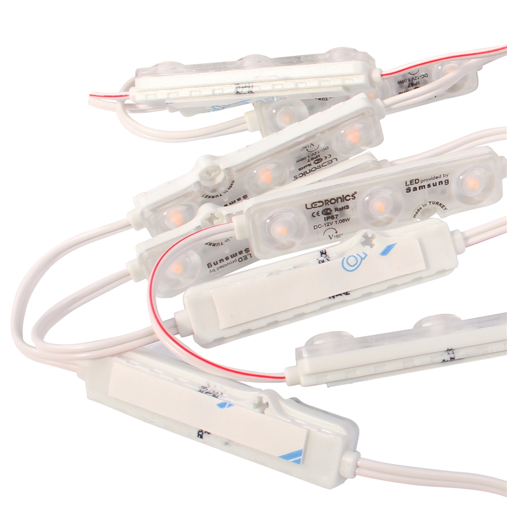 Ledronics Led Signage Module 12v Cv 1,08w Ip67 3led 160d 2.700k White ...