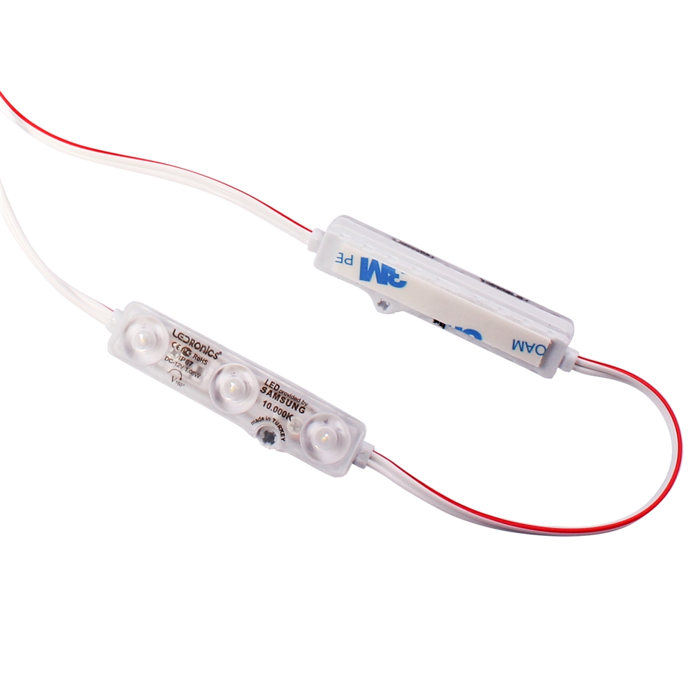 Ledronics Led Signage Module 12v Cv 1,08w Ip67 3led 160d 10.000k White ...