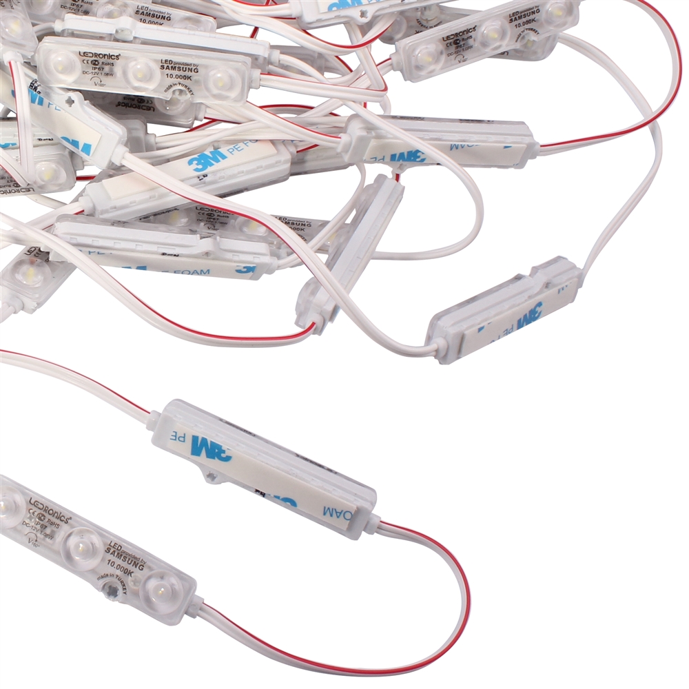 Ledronics Led Signage Module 12v Cv 1,08w Ip67 3led 160d 10.000k White ...