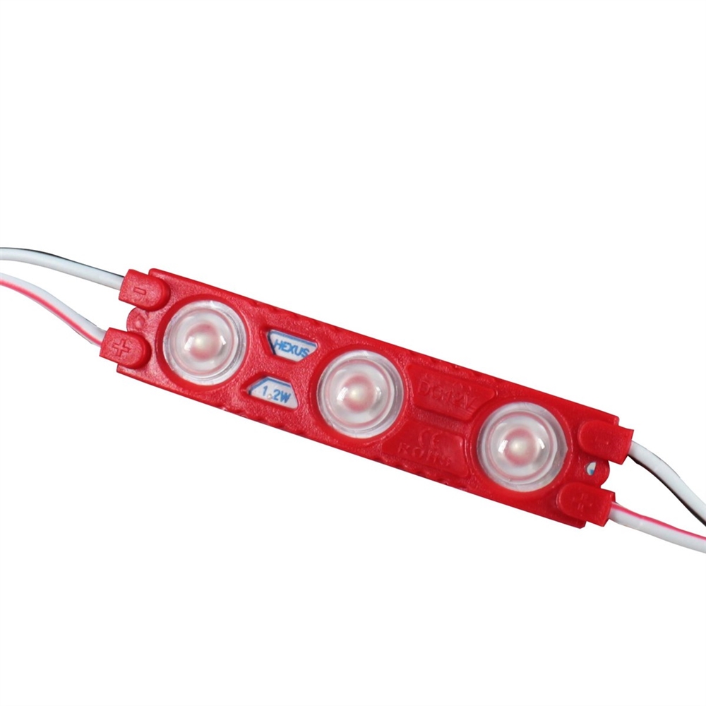 Hexus Super Module Led 12v 1.2w Red 160° 13 X 60 Mm 7 Cm Cable - Zenit LED